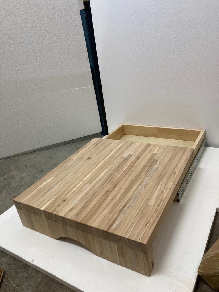 Custom Solid Wood Butcher Block: Drawer Insert, "snaketop" Model - Etsy