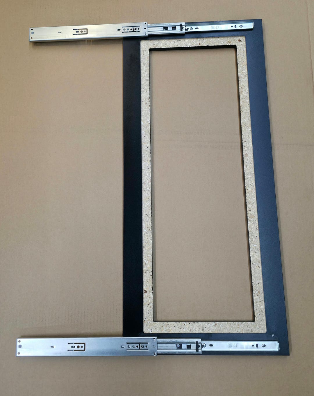 Unfinished MDF Wall Hanged Picture Frame Sliding Door, Hideaway Slide ...