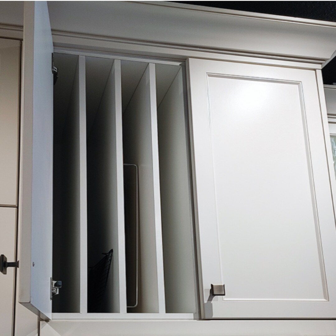 1/4” Custom Birch Cabinet Vertical Divider With Plastic Slide Inserts ...