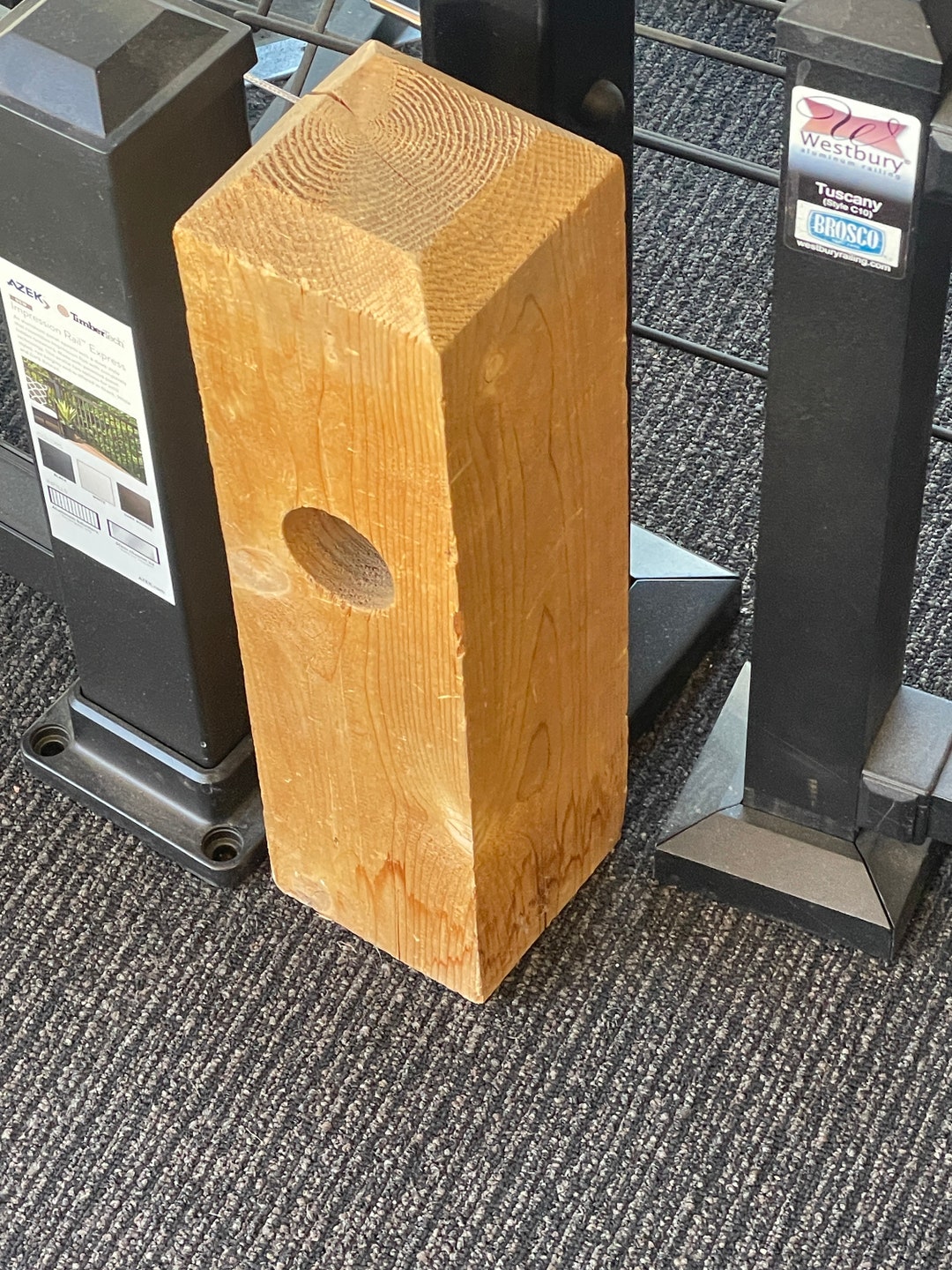 4in 4in 4 Ft Pine Fir Choose Length and Wood Rustic Rope Posts With ...