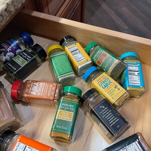 Customizable Plastic Spice Drawer Organizer Insert - Free Size Trim - Etsy