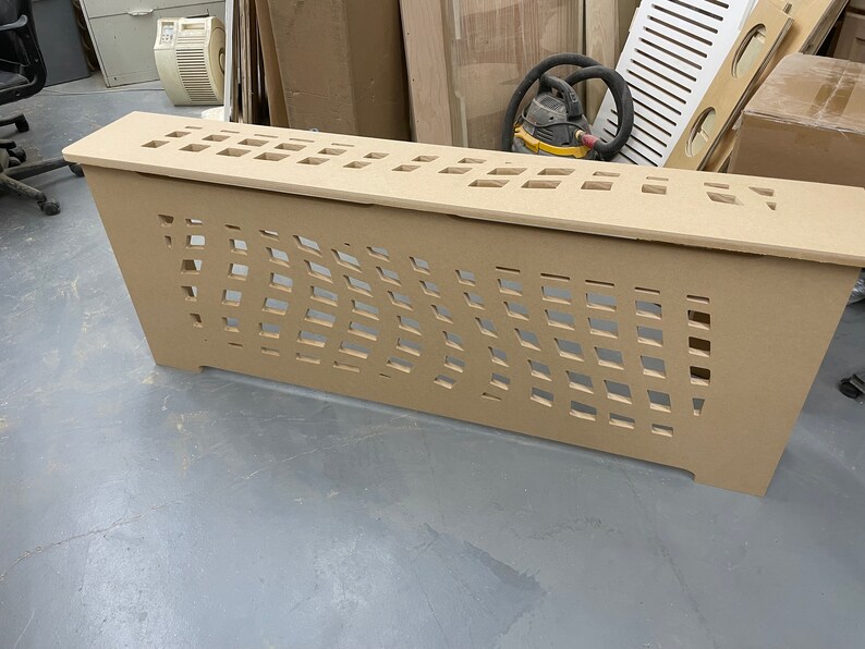 Modern MDF Radiator Cover beehive Unfinished | Etsy
