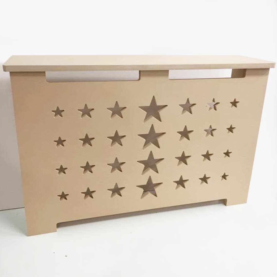 MDF Radiator Cover - MD3 - Unfinished - 9" Depth With Cut Out for ...