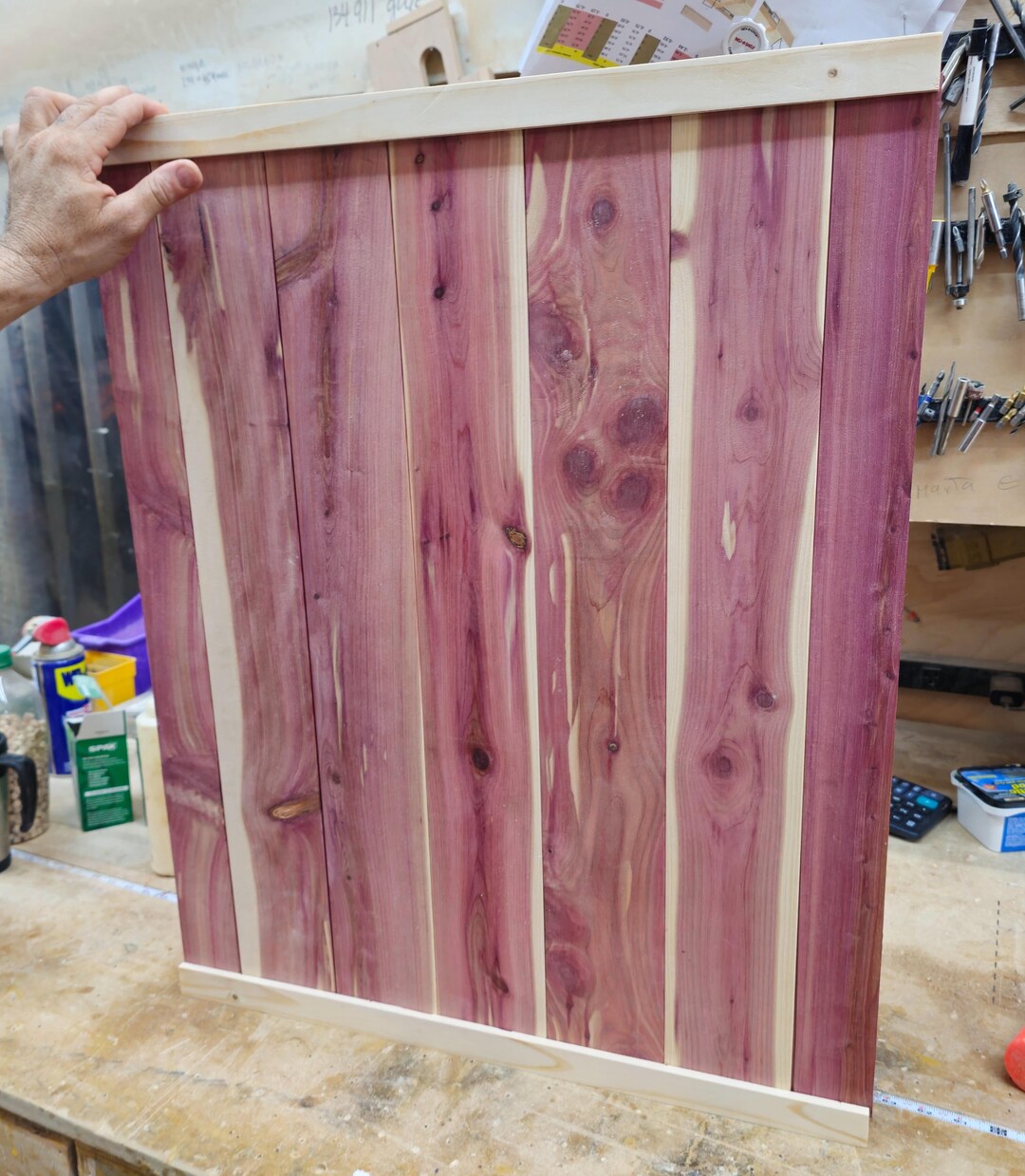 Real Cedar Wood Set of 1 Vertical Divider MD1 for Kitchen Cabinet ...