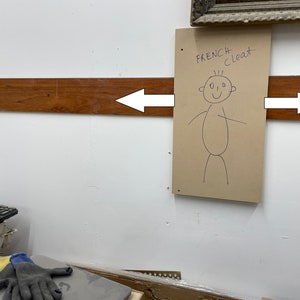 1/4" Thick French Cleat System, Use for Office or Kids Playroom ...