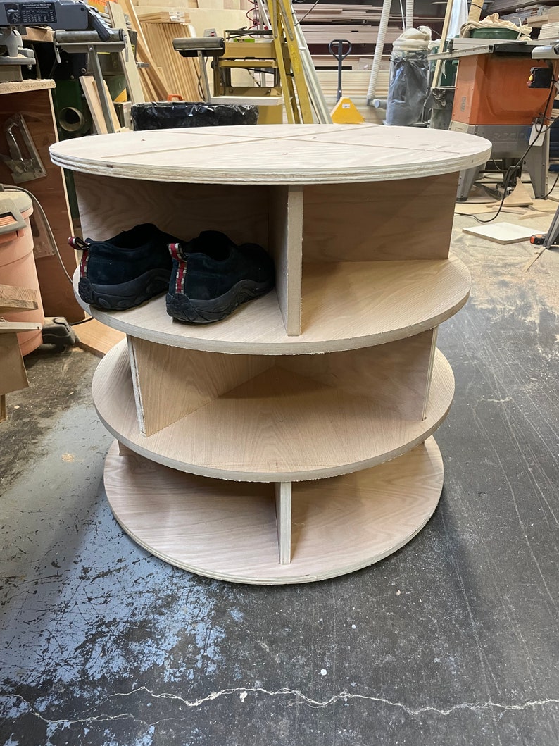 Wooden Rotating Shoe Rack turntower Custom Sizes - Etsy