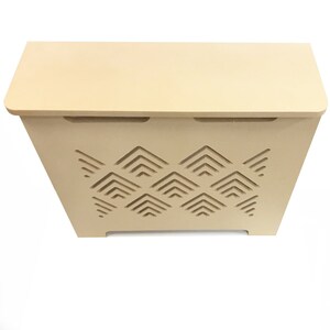 Custom Sizes MDF Radiator Cover - MD1 - Unfinished - 9" Depth With Cut ...