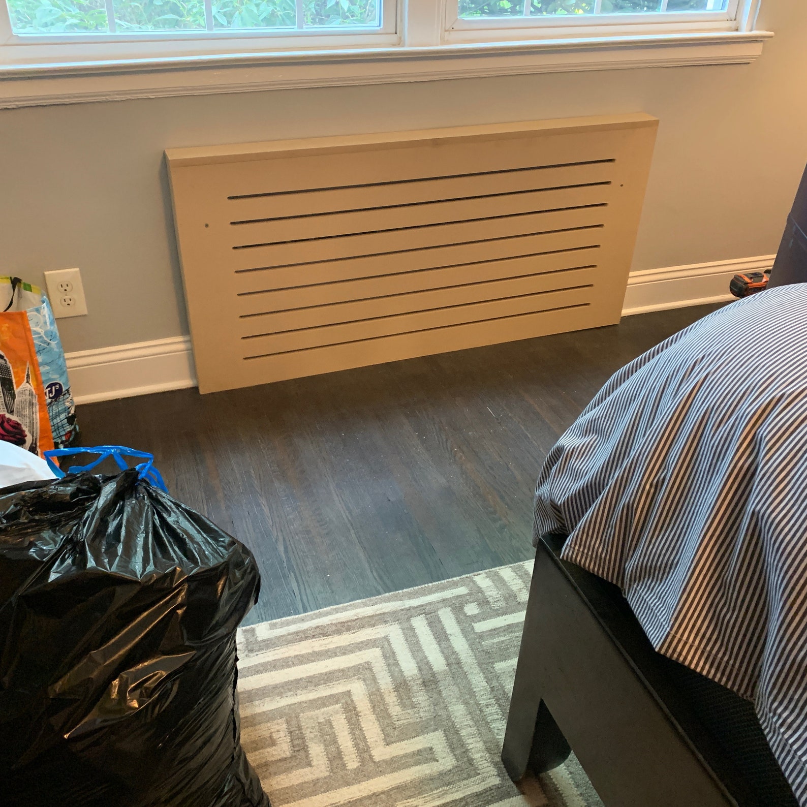 MDF Radiator Cover MD6 Unfinished, Flashtop - 9" Depth, Choose Your ...