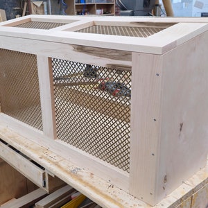 Wall AC, Mini Split , Ductless AC Cover Solid WOOD "wallbirdcage", Open ...