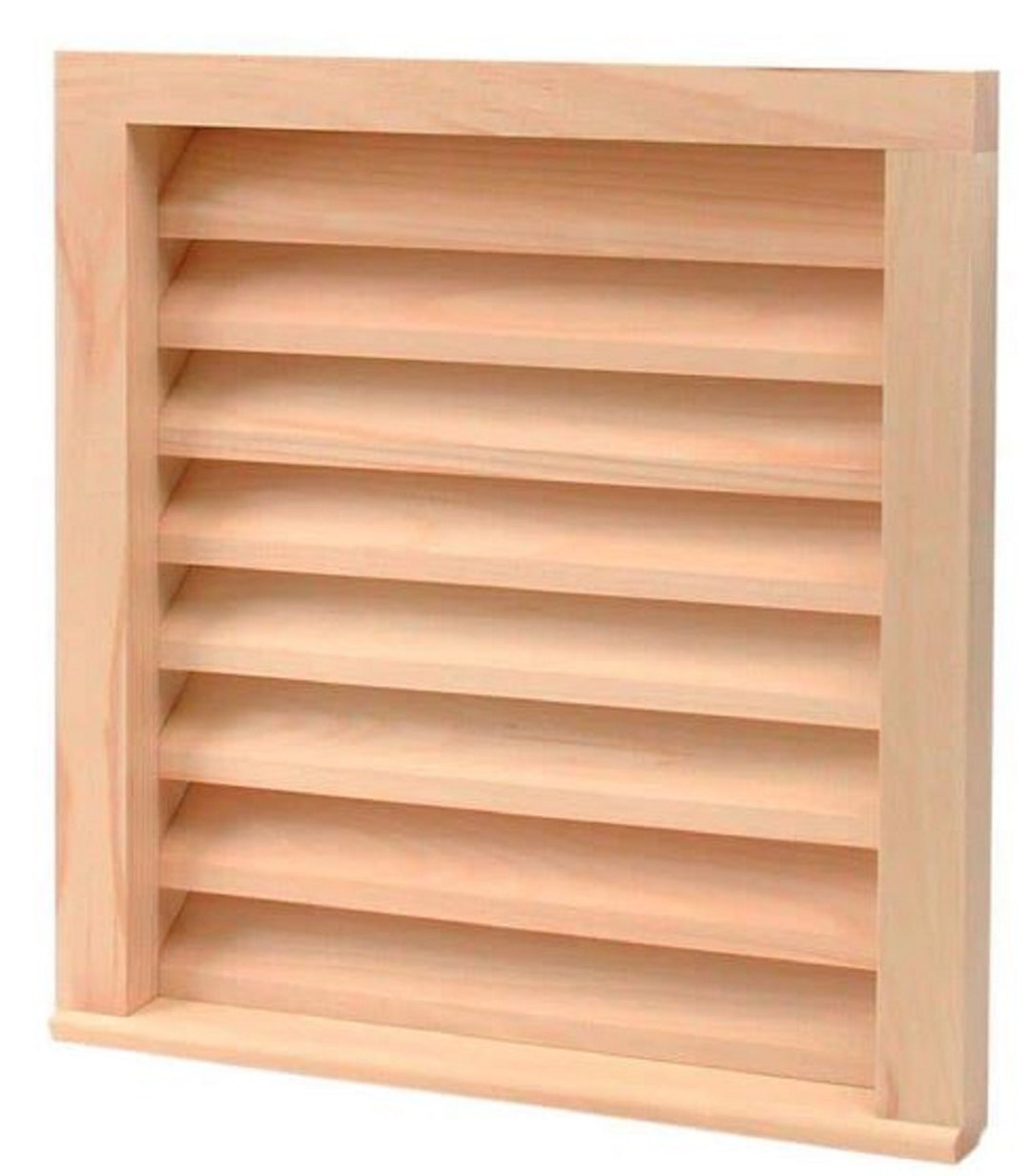 Paintable Pine or Poplar Wood Rectangular Siding Vent Gable Vent , With ...