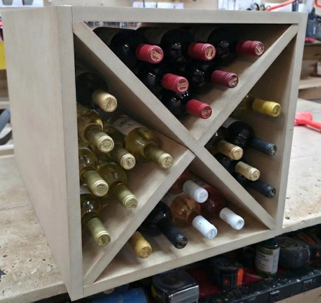 Bottle Modular Wine Rack "slashmulti", Stackable Wine Storage Cube for ...