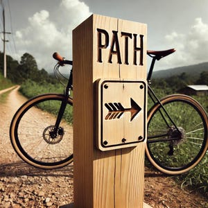 Handyct Waymarking Post With Custom Signage Words on It, Way Marking ...