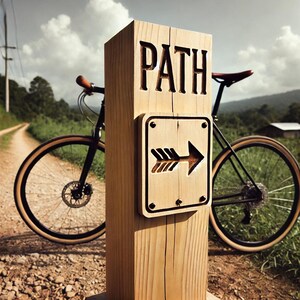 Handyct Waymarking Post With Custom Signage Words on It, Way Marking ...