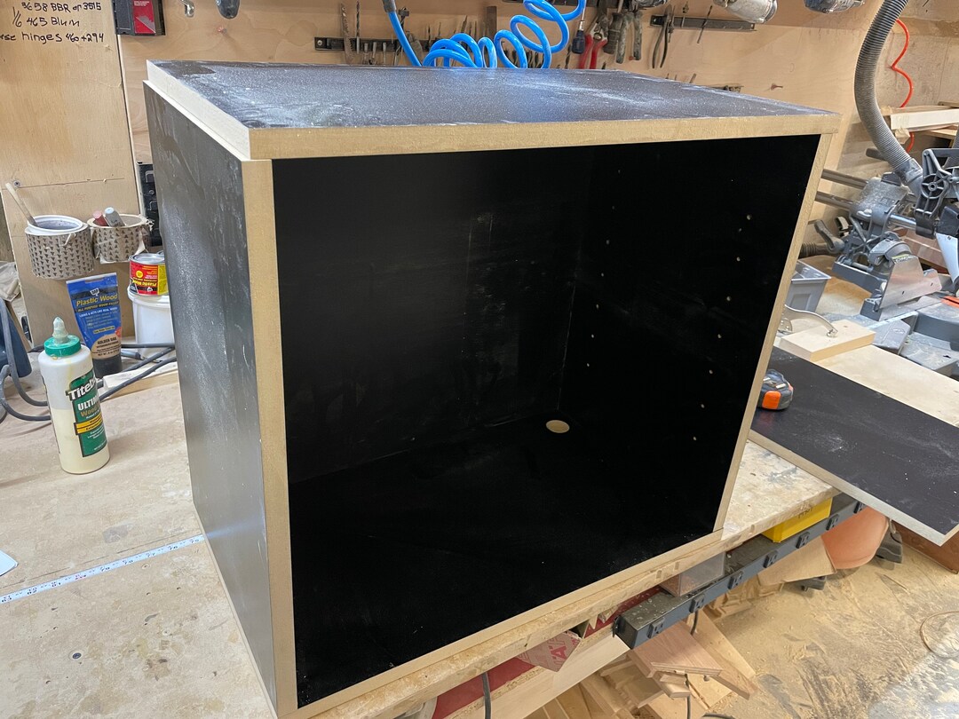 Unfinished Melamine Storage Cube: Custom Size Box Enclosure - Etsy