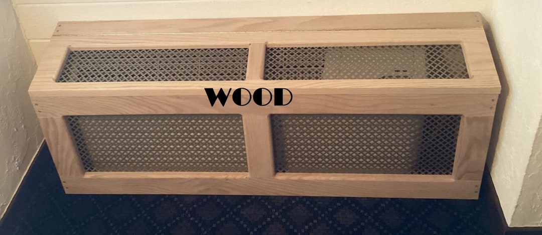 Wall AC, Mini Split , Ductless AC Cover Solid WOOD "wallbirdcage", Open ...