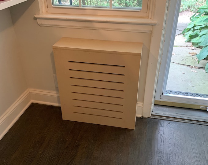 MDF Radiator Cover MD6 Unfinished, Flashtop - 9" Depth, Choose Your ...
