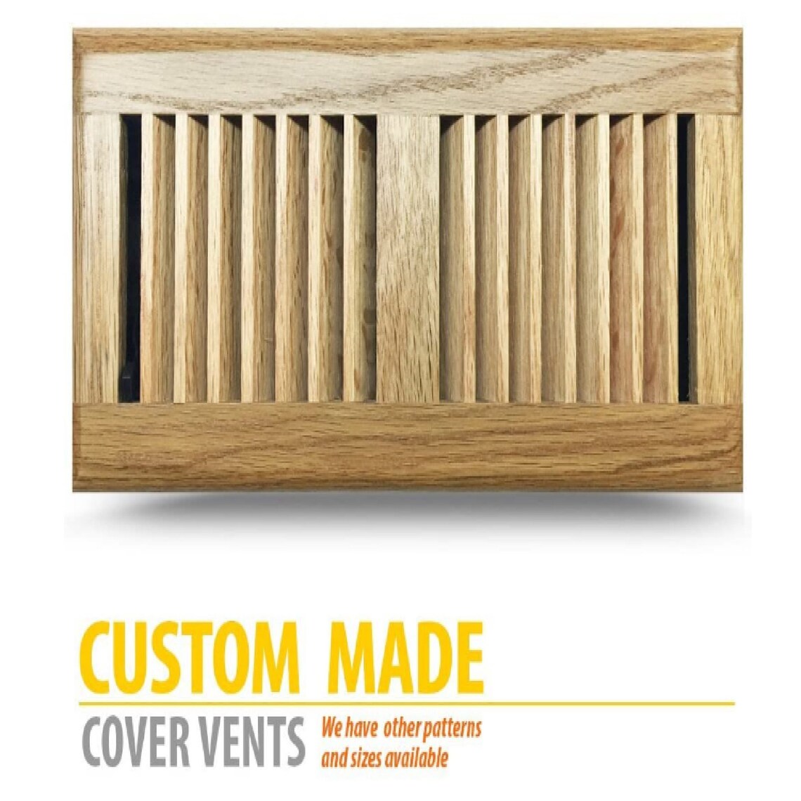 Oak Maplecherry Drop in Mount Wood Vent Cover With Frame & - Etsy