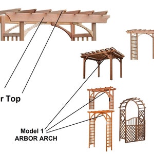 Arch Top "eyebrow"for Arbor Pergolas Gates Fences , Laminated Plywood ...