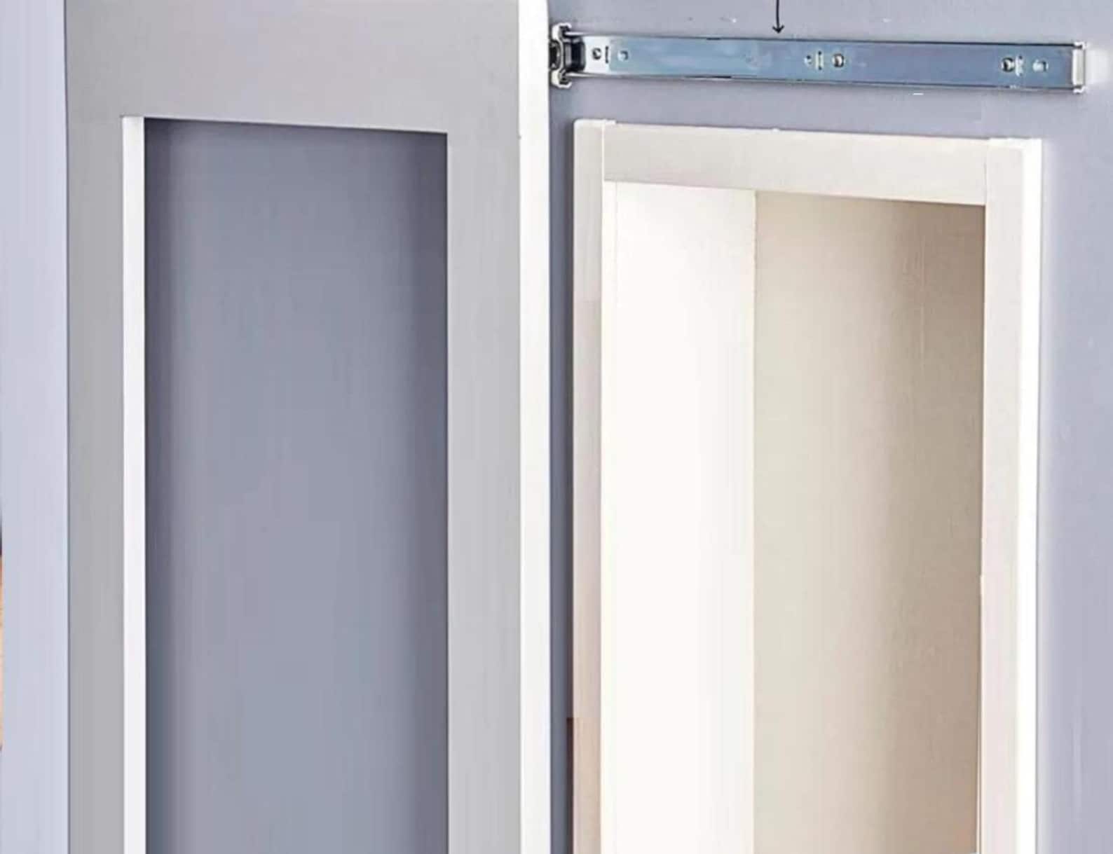Unfinished MDF Wall Hanged Picture Frame Sliding Door, Hideaway Slide ...