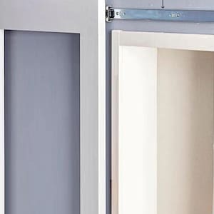 Unfinished MDF Wall Hanged Picture Frame Sliding Door, Hideaway Slide ...