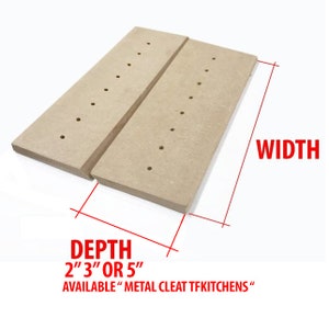 Any Custom Thickness 1set MDF French Cleat - 2 Parts -1 Complete Set ...