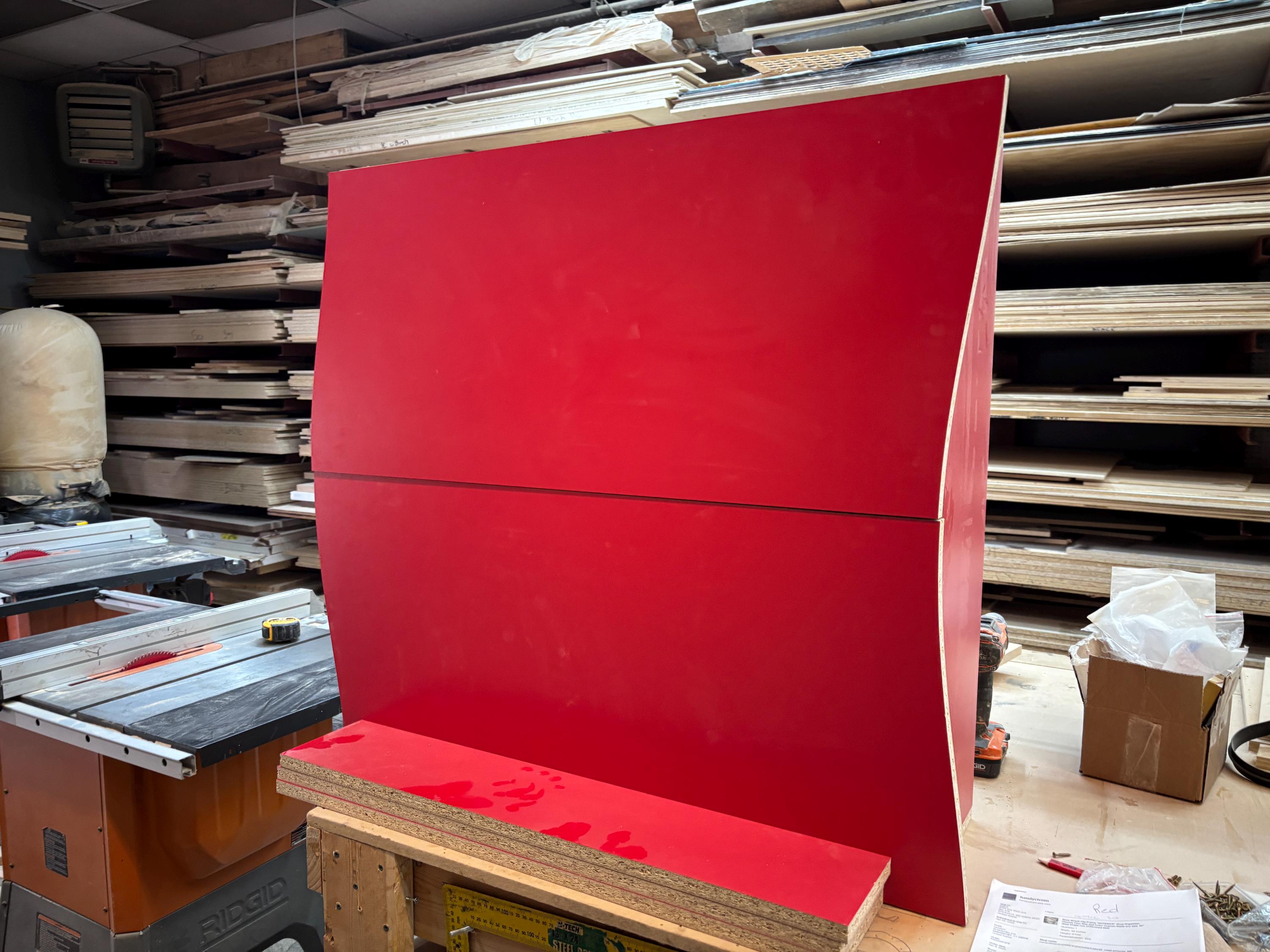 Red Melamine Shoe Rack Organizer: Custom Size Flip Frame - Etsy