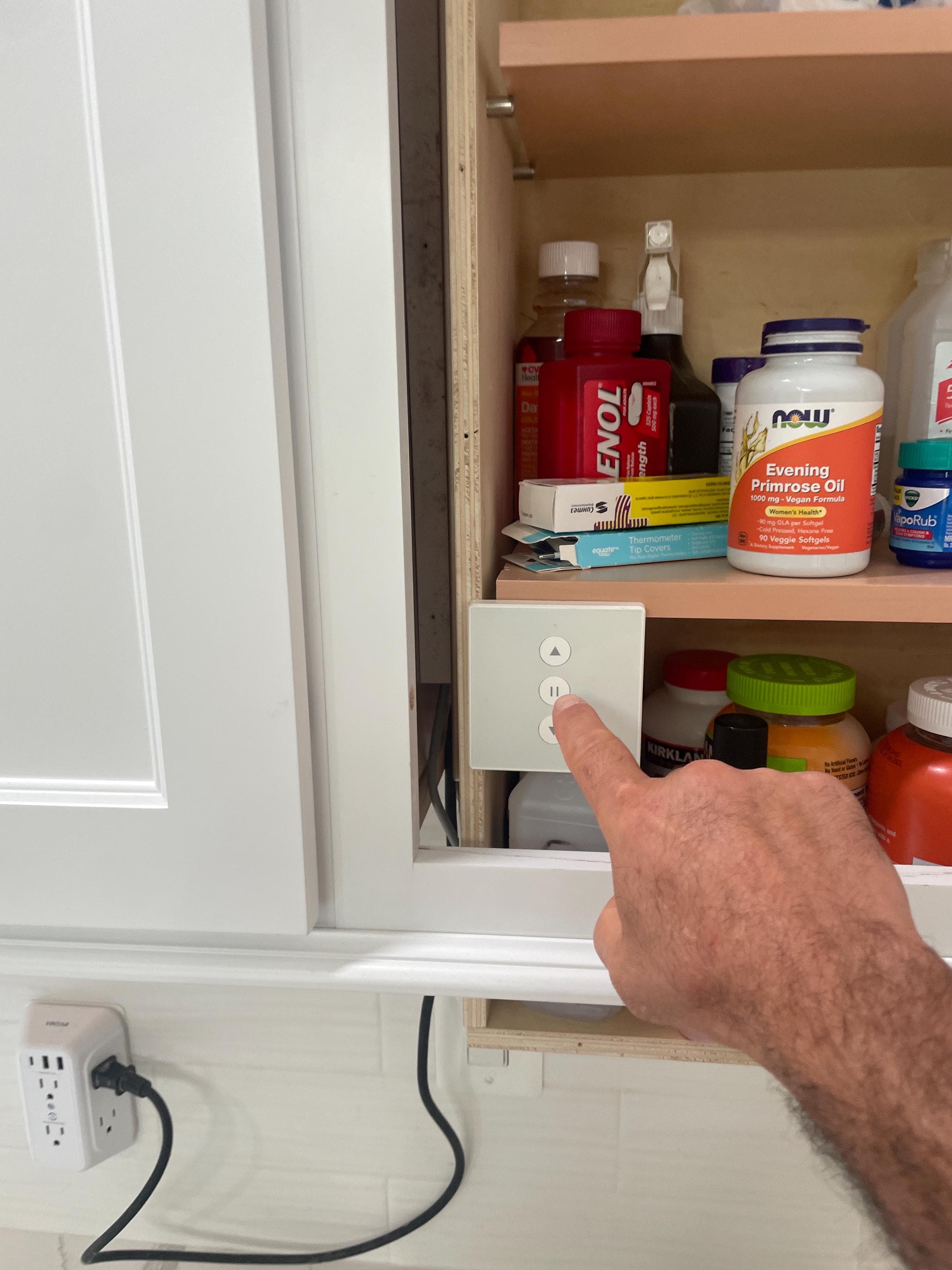 Motorized Kitchen Cabinet Insert: Custom Size 12-24"w 12-24"h, Wired ...