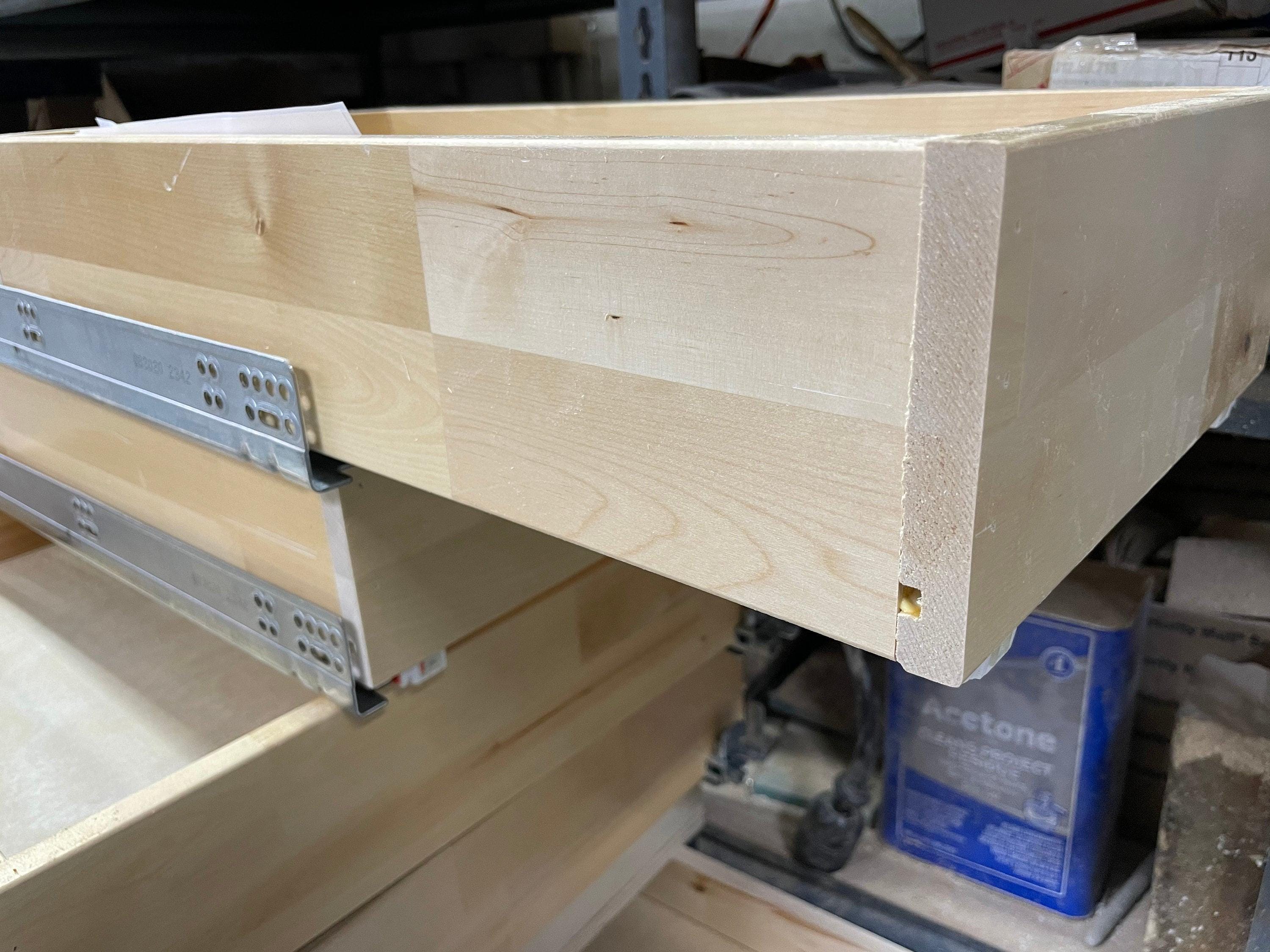 Under Cabinet Pull Out Step Stool: Baltic Birch, Push to Open With Soft ...