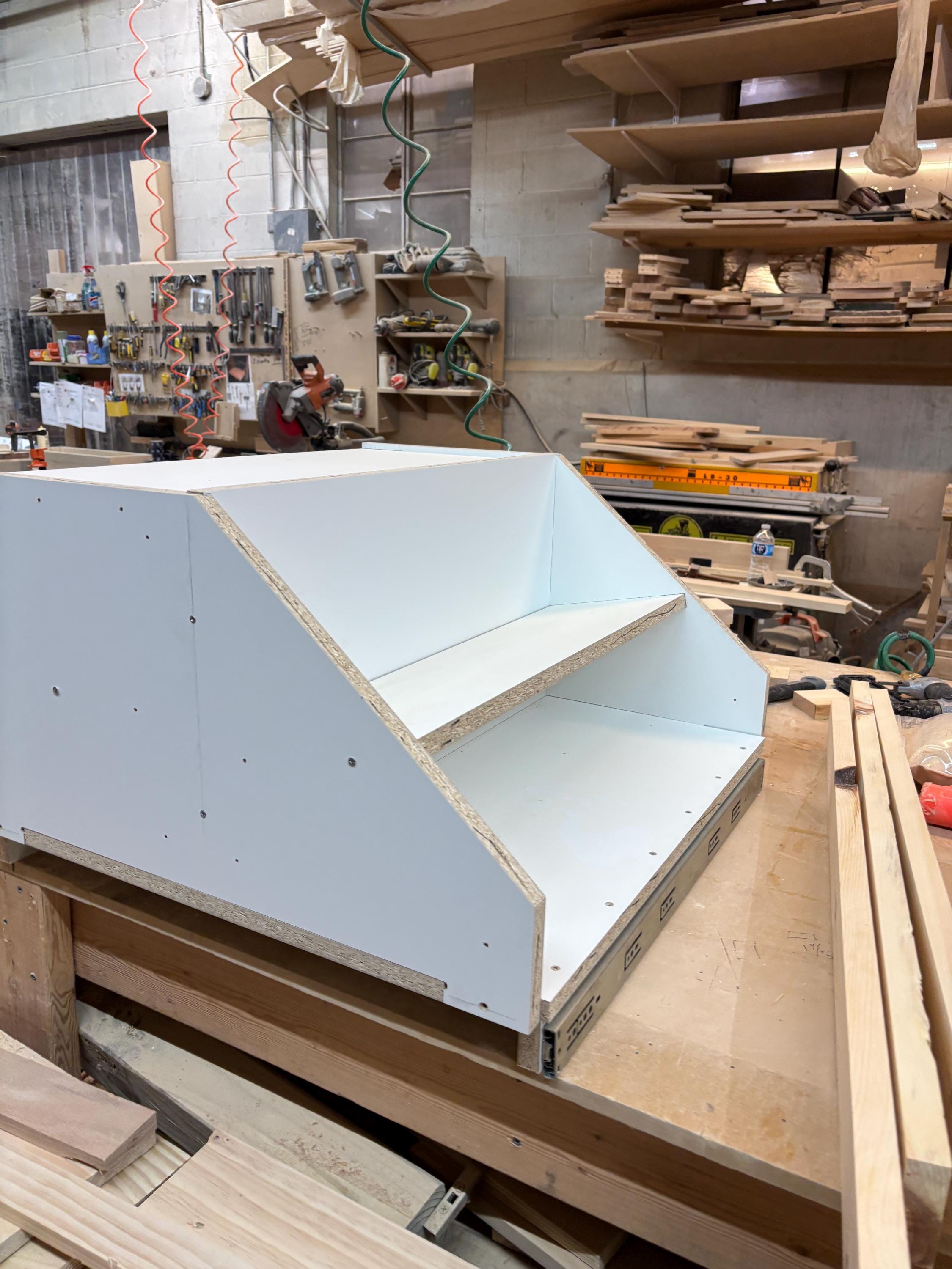 Under Stairs Pull Out Racks Unfinished MDF Unfinished Base Cabinet ...