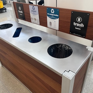 Triple Concealed Trash Receptacle Enclosure for Restaurant, Fast Food ...