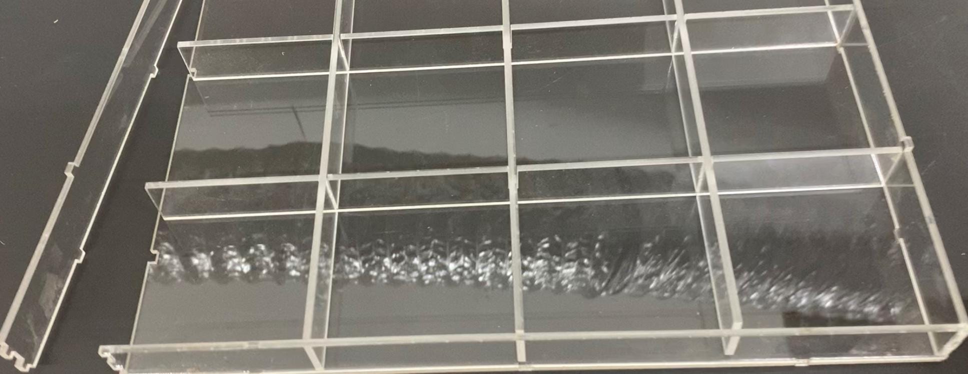 Display Show Case Storage Box Clear Acrylic Plastic KIT With Dividers ...