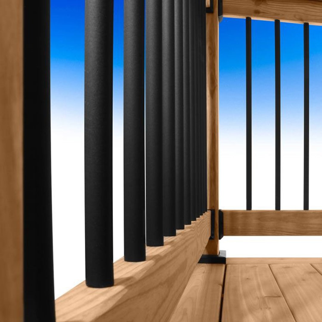 3 Aluminum Round Balusters Rods 1-5/16 Diamerter , Choose Your Color ...