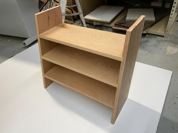 Wooden Ladder Bookcase Unassembled and Unfinished Choose Sizes and Material. Hardware Included. Model8 nerd 18wide Etsy