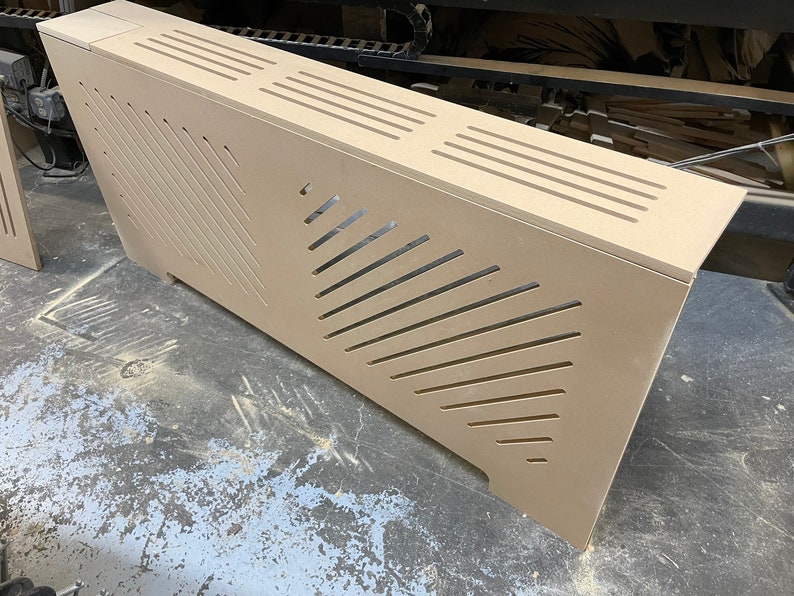 Modern MDF Radiator Cover "masha" MD101-112 Unfinished - 9" Depth With ...