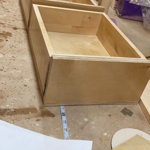 Plywood Toe Kick Drawer: 4" Double Mule Trojan, Push-to-open Slides - Etsy