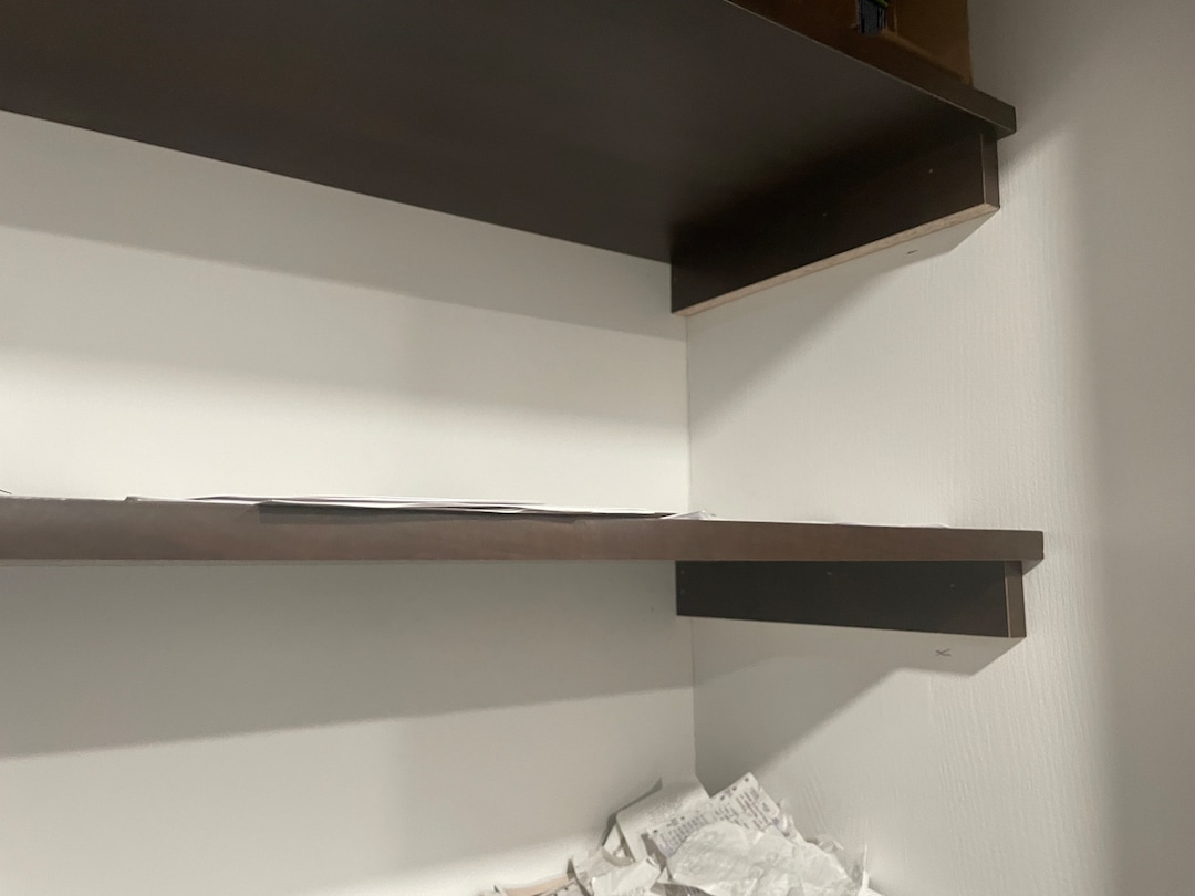 Custom Pantry Shelf With Side Supports: Melamine, MDF, or Plywood - Etsy