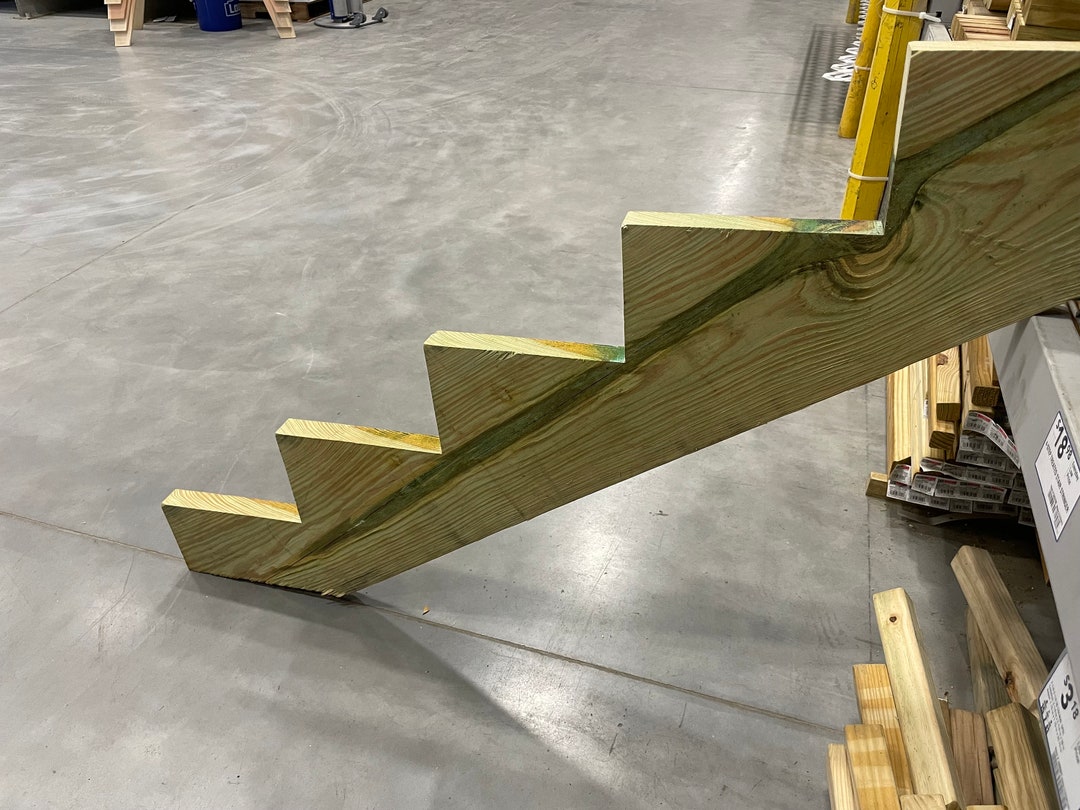 2pcs MD1 Wooden Stair Stringer,custom Made,choose Steps Quantity ...