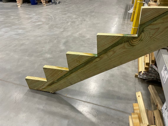 Pre Made Stair Stringers Pine Core Deck Tread Strings 5 Steps