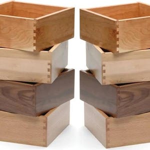 Prefinished Natural Wood Dovetail Drawers Maple 5/8", 1/4" Bottom, 4 ...