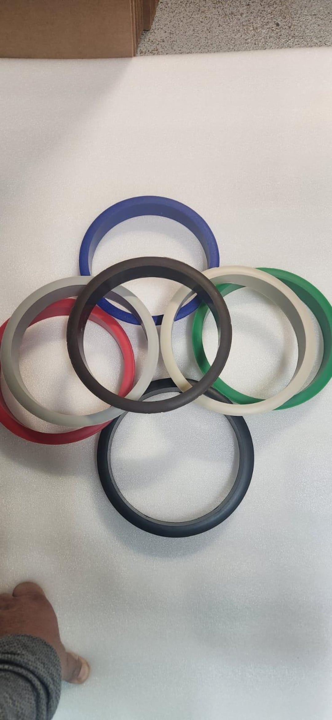 6"d Round Plastic Liner Grommet, Table, Countertop Trash Grommets, for ...