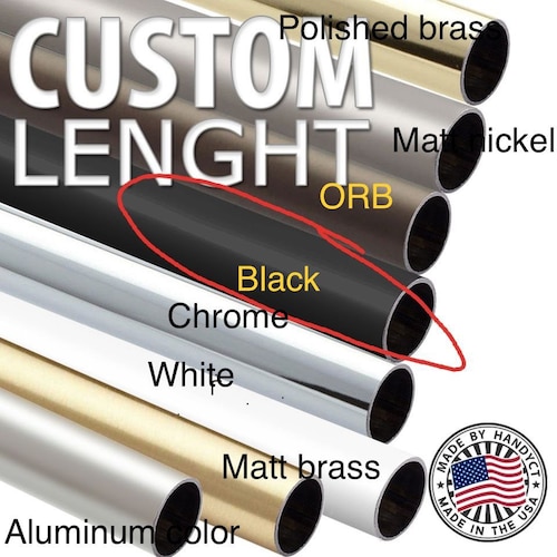 Round Closet Aluminum Rod Tubing Kit With End Supports - Etsy