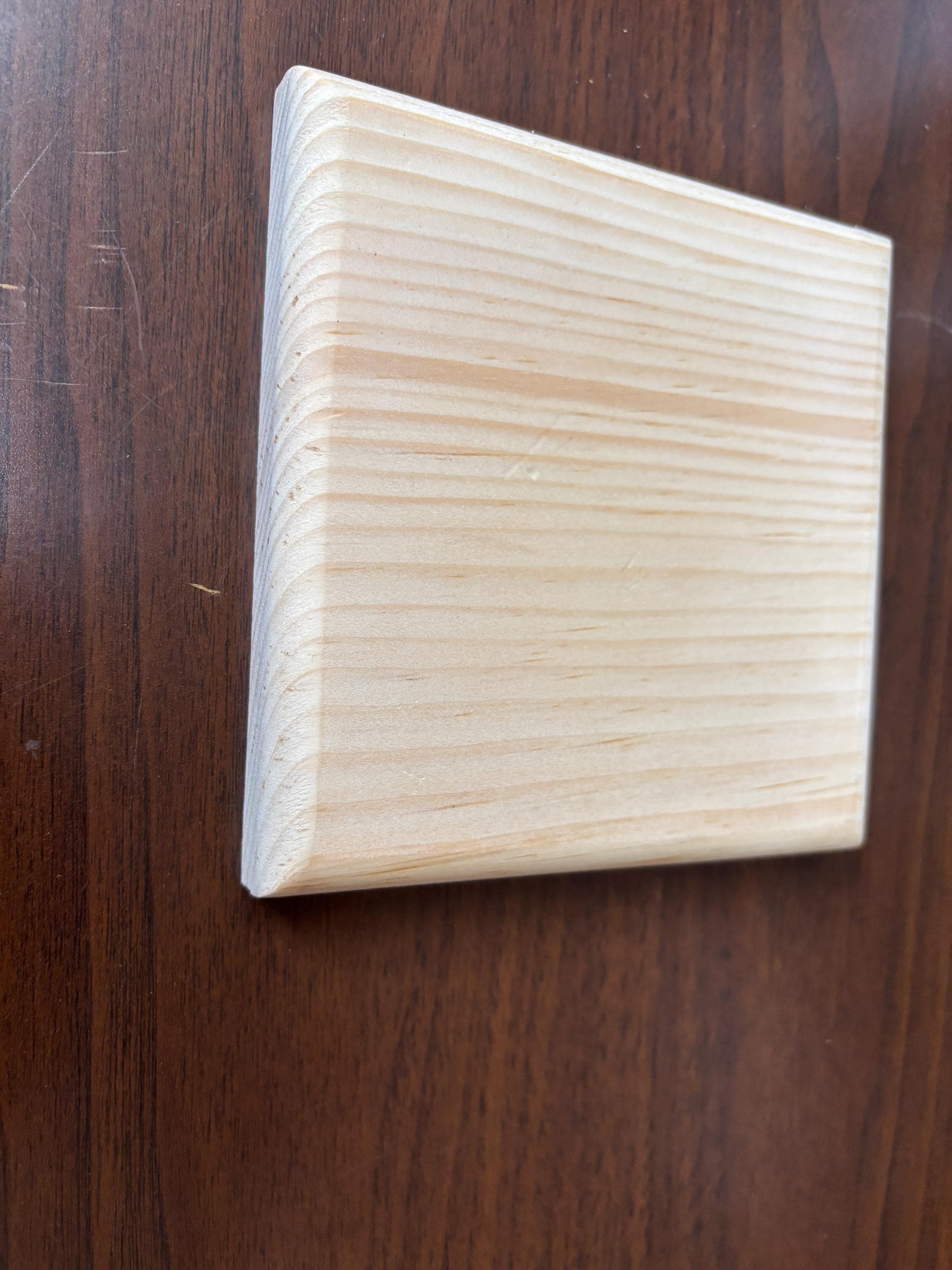Unfinished Wood Newel Post Cap Pine or Poplar, Flat Slab Sold by Total ...