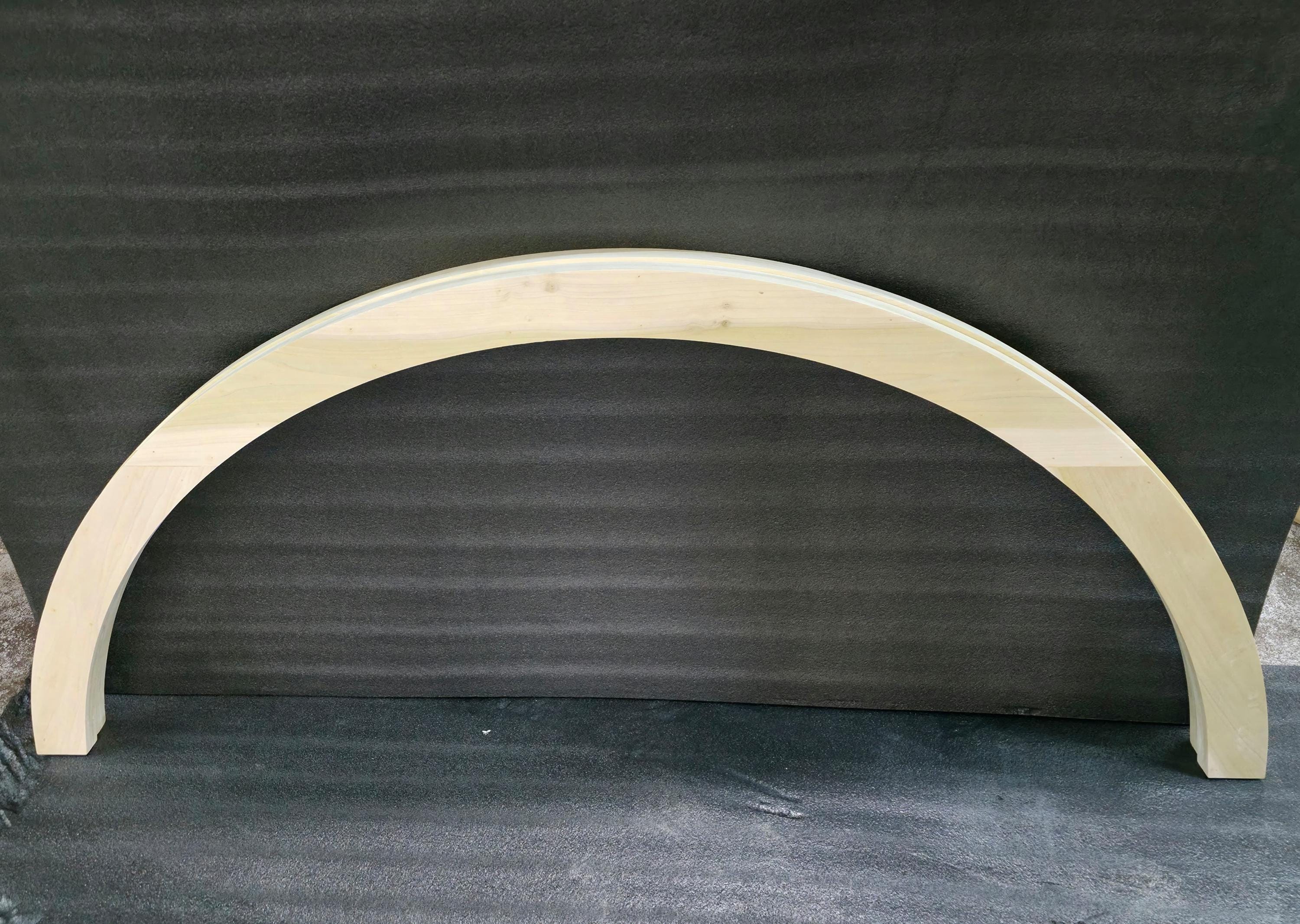 Solid Unfinished Wood Arch Top for Arbor Pergolas Gates Fences , Rustic ...