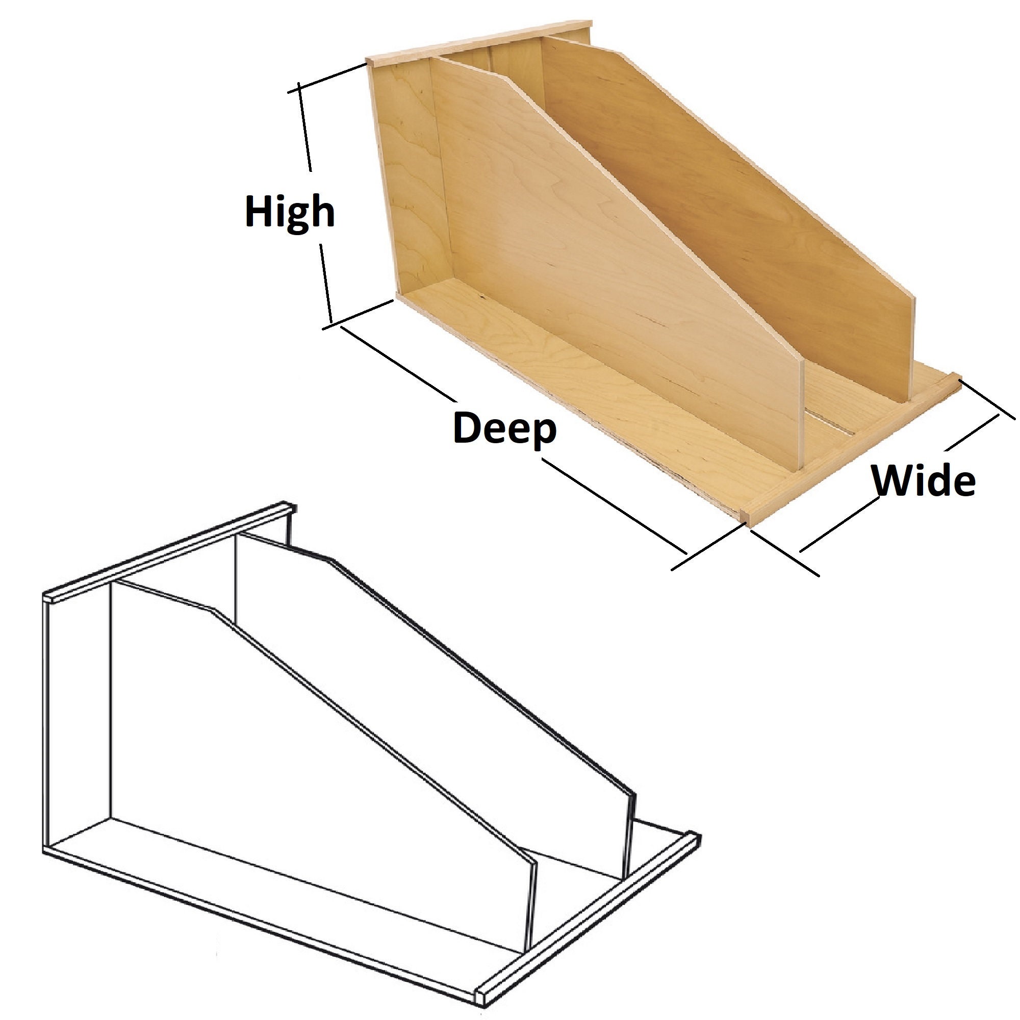 Customer Vertical Tray Divider Organizer Insert Kit "hf"for Kitchen ...