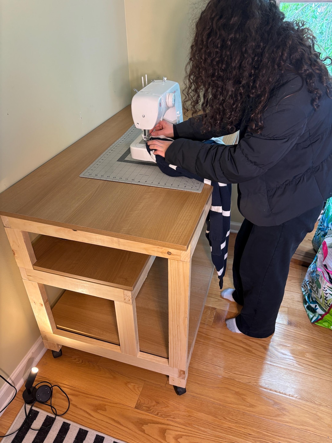 Rolling Working Table "anna", Working Desk, Art Desk, Sewing Table ...