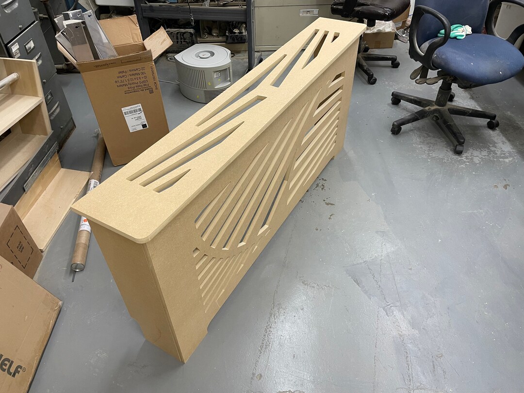 Modern MDF Radiator Cover "masha" MD101-112 Unfinished - 9" Depth With ...