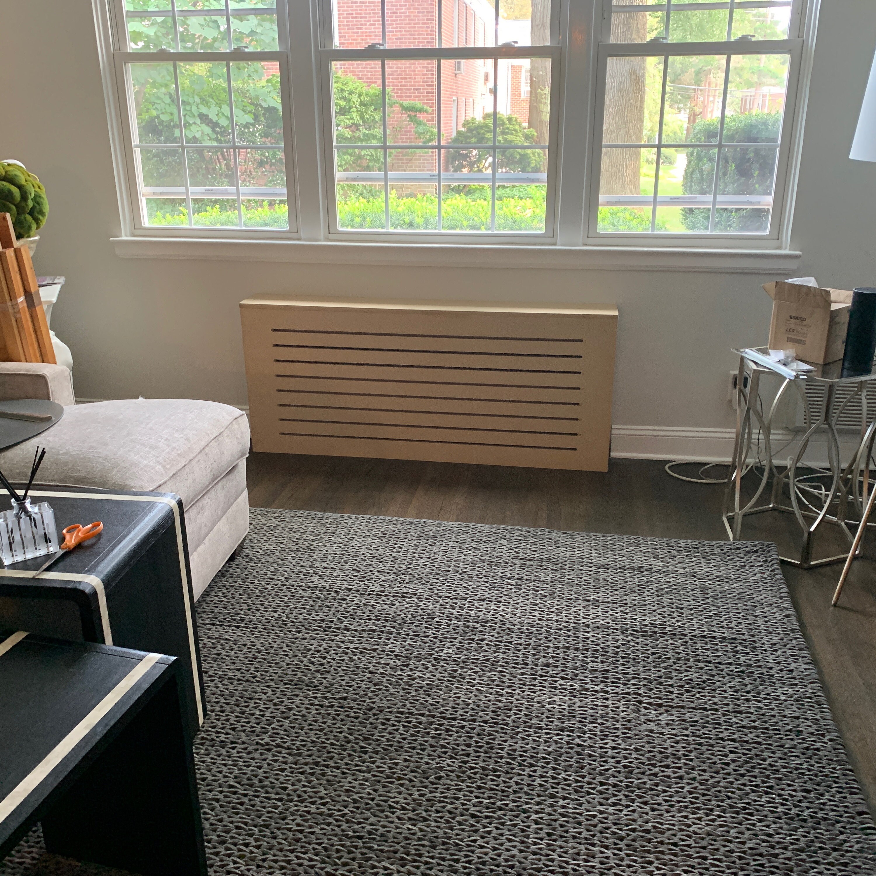 MDF Radiator Cover MD6 Unfinished, Flashtop - 9" Depth, Choose Your ...