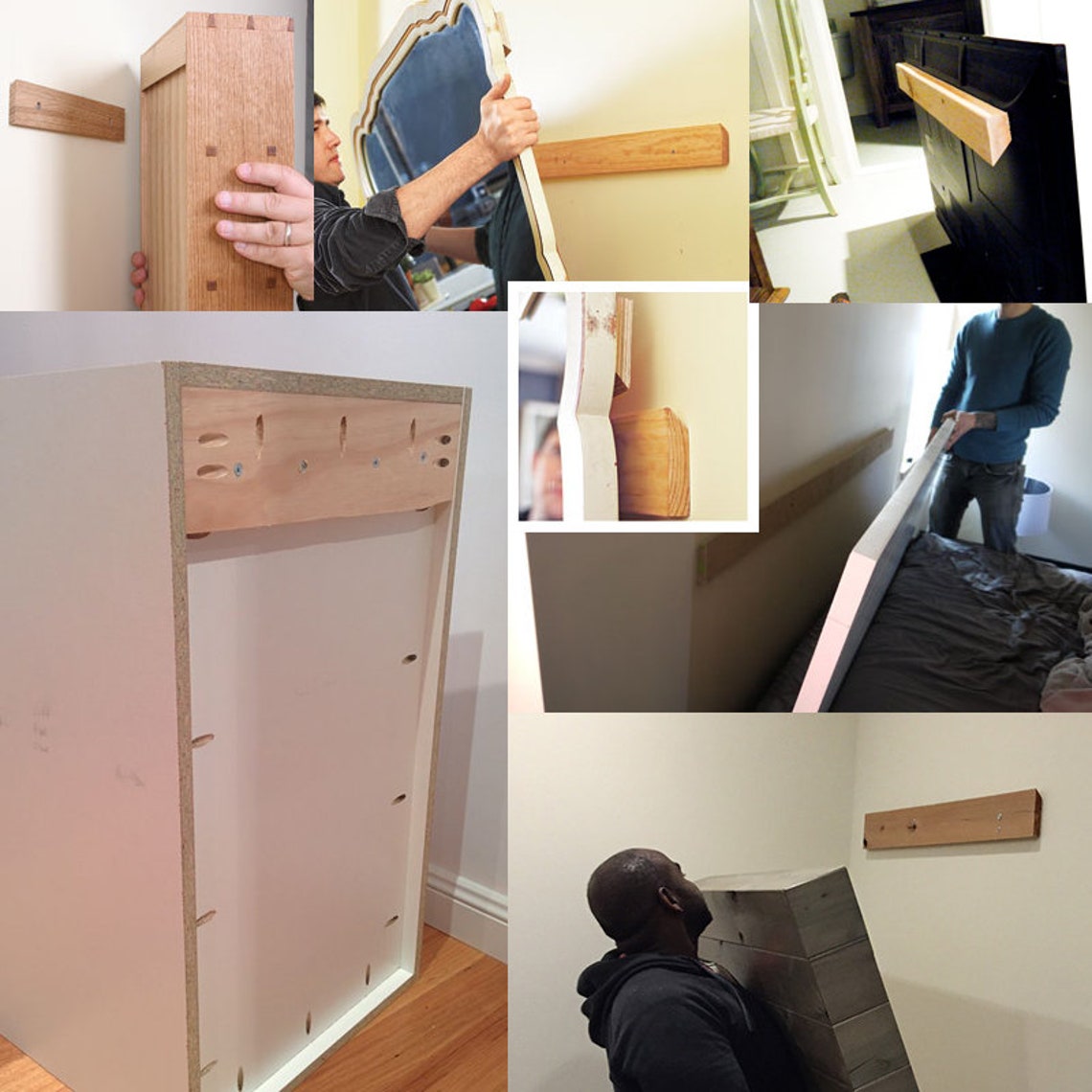 3/4 Thick Solid Wood French Cleats 1 Complete Set - Etsy