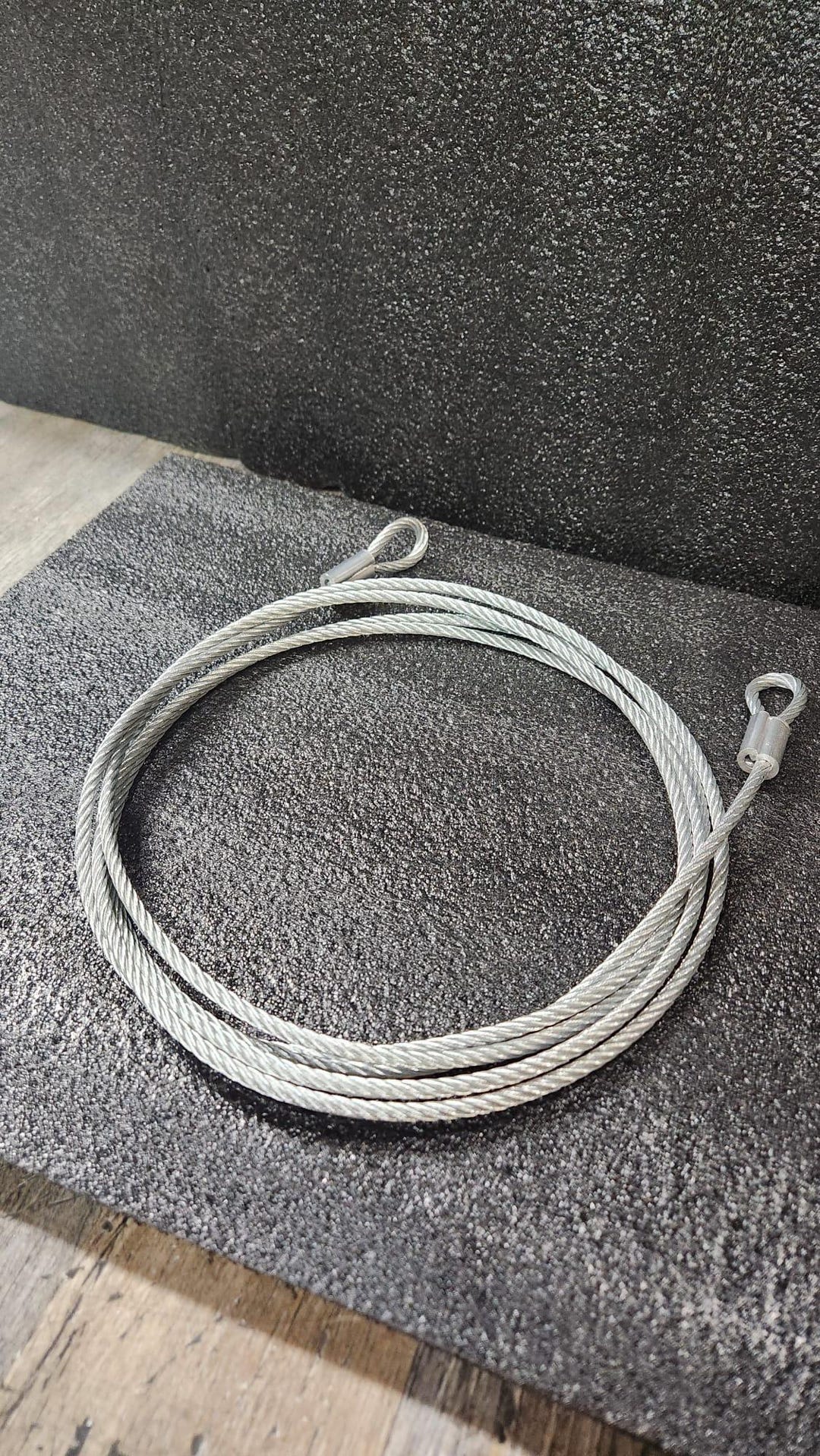 Customizable Wire Rope Cable - Galvanized Cable With Looped End in Each ...