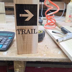 Handyct Waymarking Post With Custom Signage Words on It, Way Marking ...